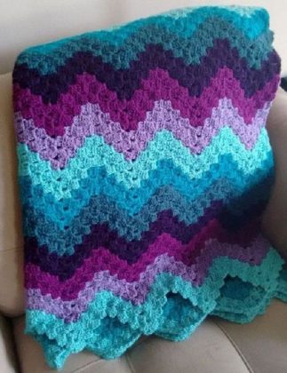 How to Crochet Ripple Afghan Patterns | 15 Afghan Patterns for ...