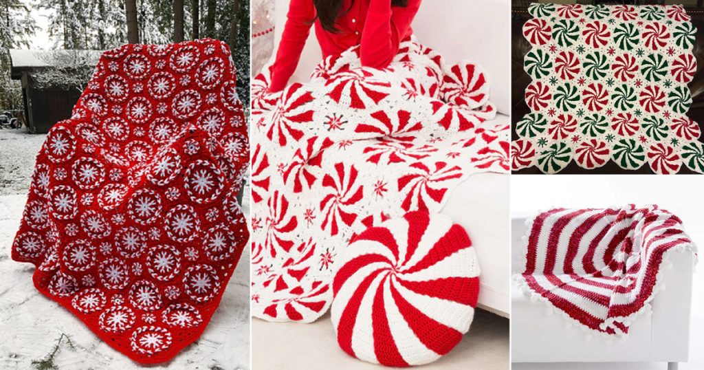 10 Peppermint Crochet Blanket Patterns - Crocht