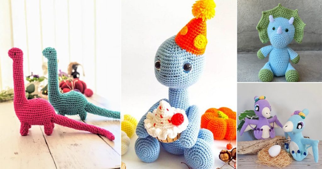 20 Free Amigurumi Dinosaur Crochet Patterns - Crocht