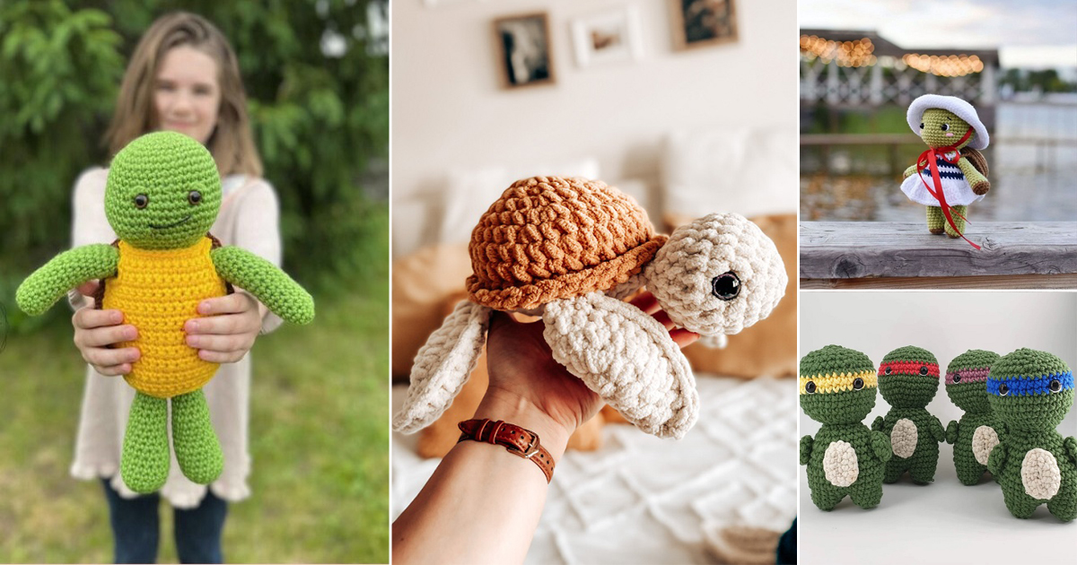 18 Free Amigurumi Turtle Crochet Patterns - Crocht