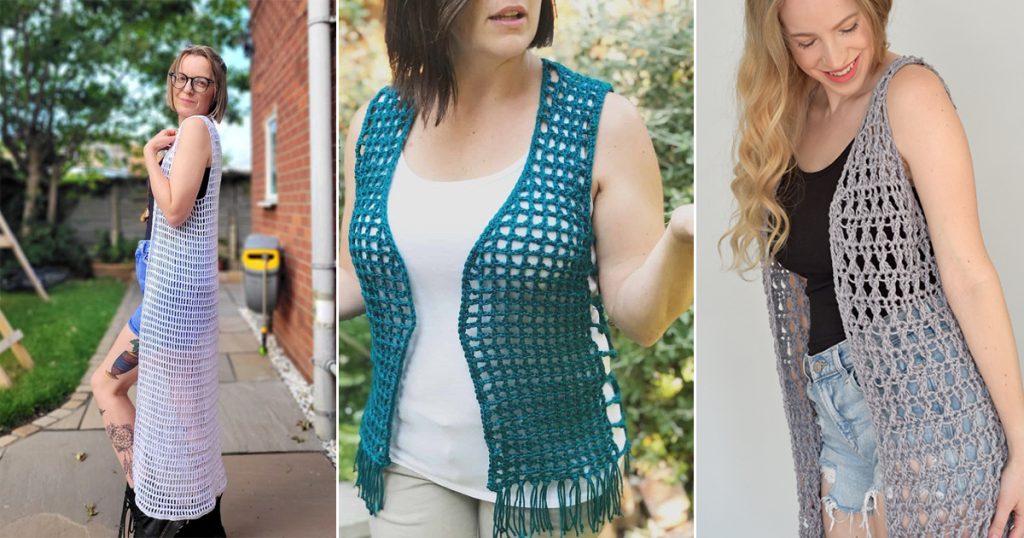 14 Free Mesh Vest Crochet Patterns - Crocht