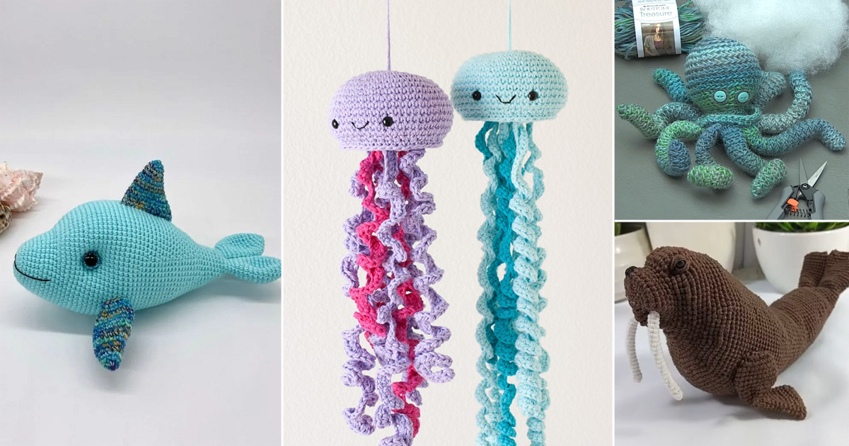 16 Sea Creatures Free Crochet Patterns - Crocht