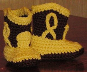 9 Free Crochet Baby Cowboy Boots Patterns - Crocht