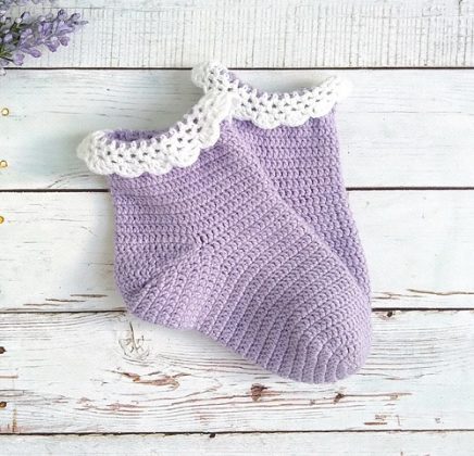 14 Crochet Baby Socks Free Patterns - Crocht