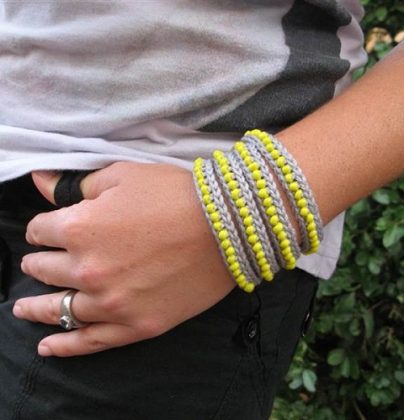 16 Free Crochet Beaded Bracelet Patterns - Crocht