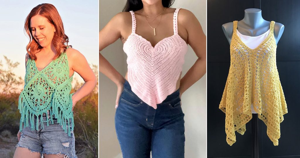 15 Crochet Tank Top Free Patterns - Crocht