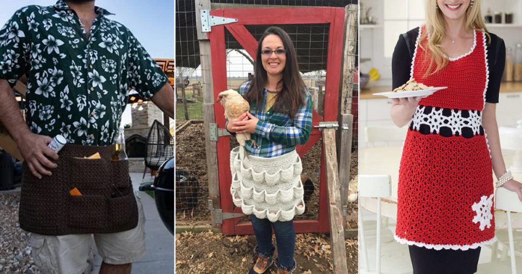 15 Free Crochet Apron Patterns - Crocht