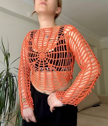 10 Crochet Spider Web Top Free Patterns - Crocht