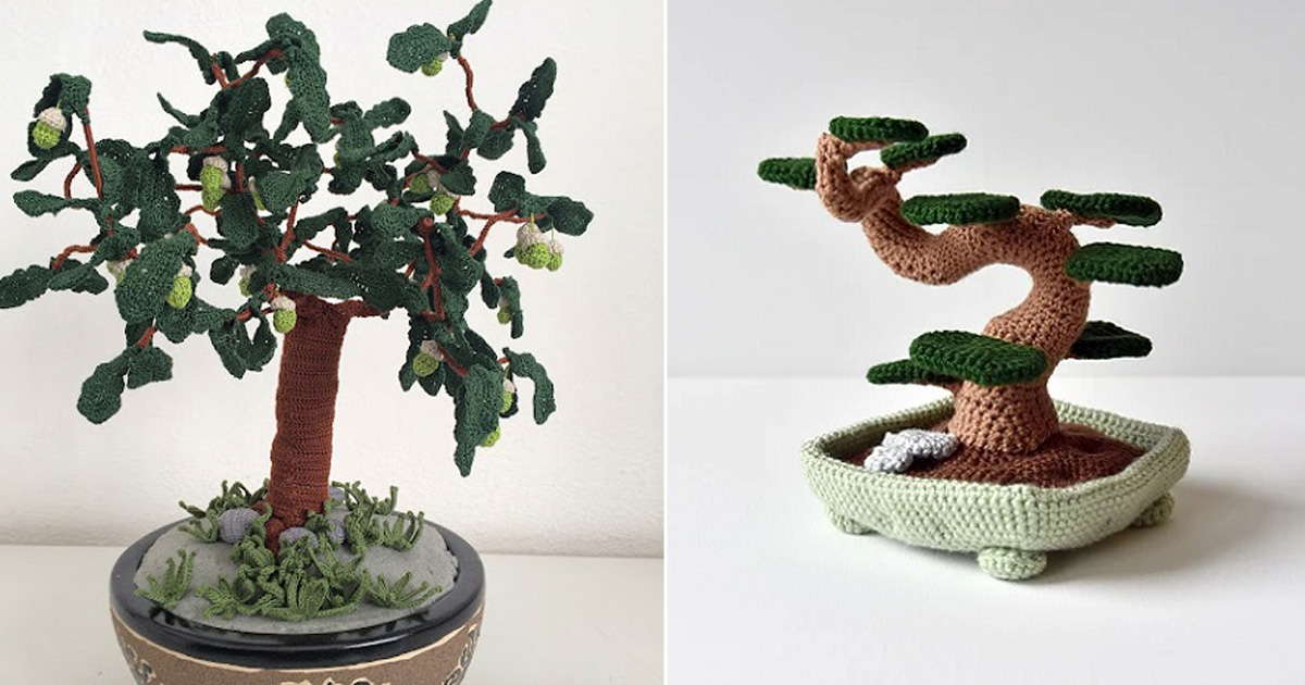 8 Crochet Bonsai Tree Free Patterns - Crocht