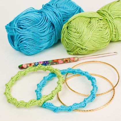 14 Crochet Bangle Bracelet Free Patterns - Crocht