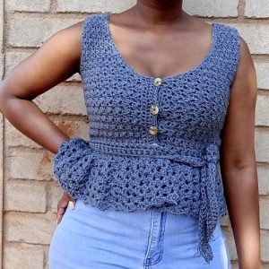 12 Ruffle Top Free Crochet Patterns - Crocht