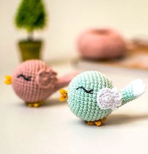 10 Crochet Tiny Birds Free Patterns - Crocht