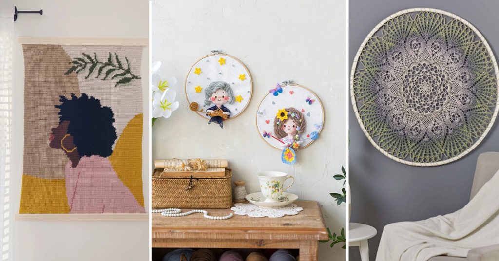 13 Crochet Wall Art Free Patterns - Crocht