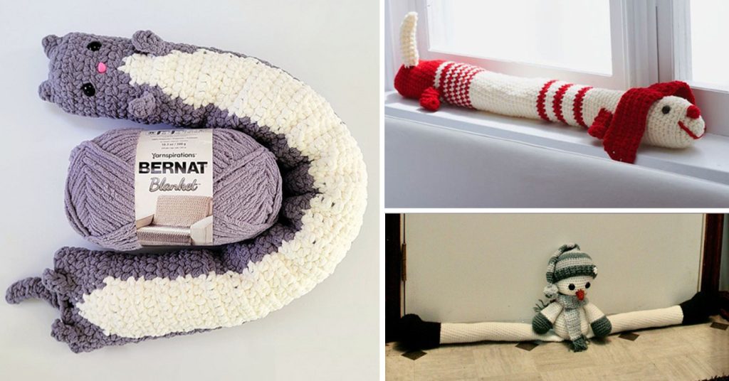 16 Crochet Draft Stopper Free Patterns - Crocht