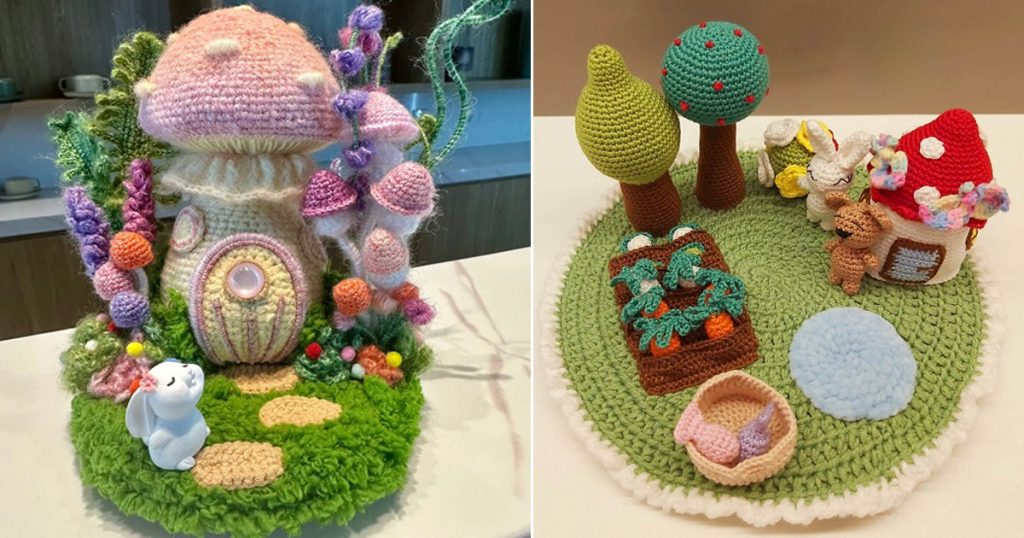 7 Crochet House With Garden Free Patterns - Crocht