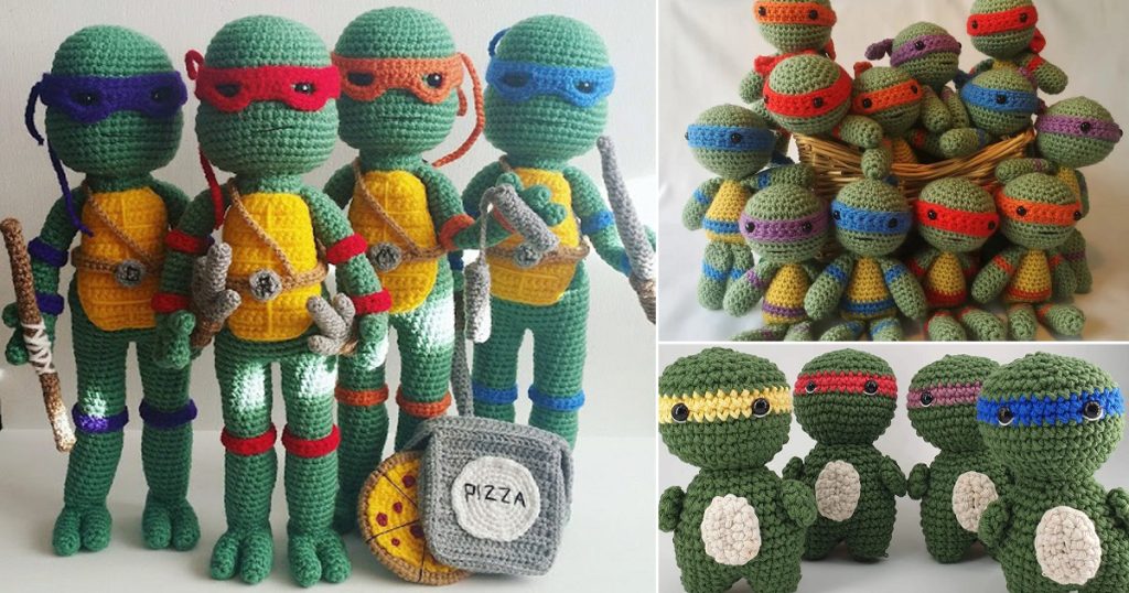 12 Crochet Ninja Turtles Free Patterns - Crocht