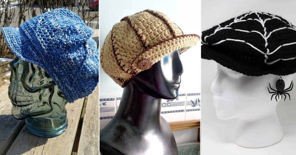 10 Newsboy Hat Free Crochet Patterns - Crocht