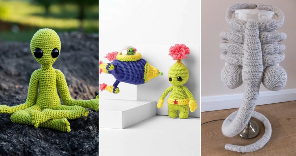 15 Alien Free Crochet Patterns - Crocht