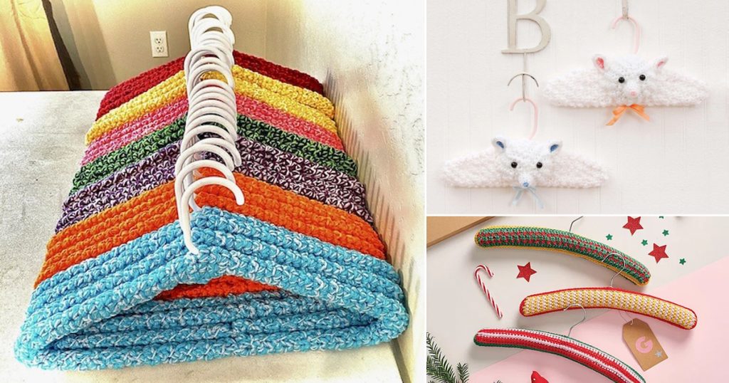 14 Crochet Clothes Hanger Cover Free Patterns - Crocht