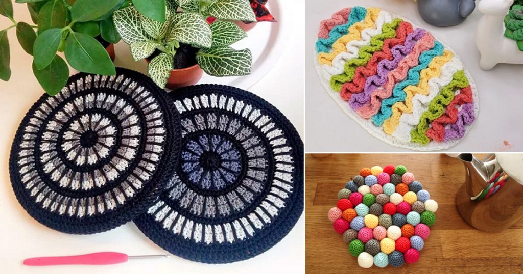14 Crochet Trivets Free Patterns - Crocht