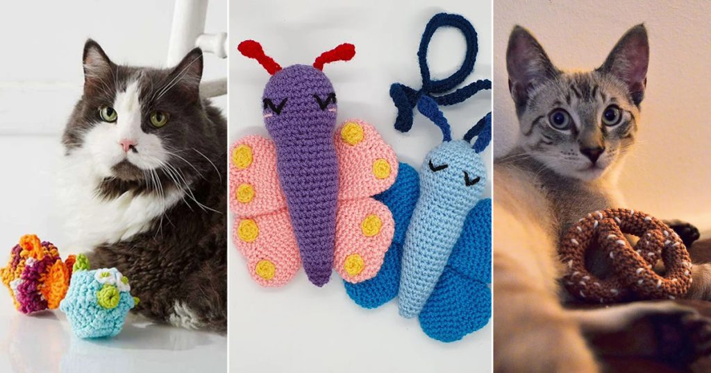 18 Free Crochet Toys For Cats - Crocht
