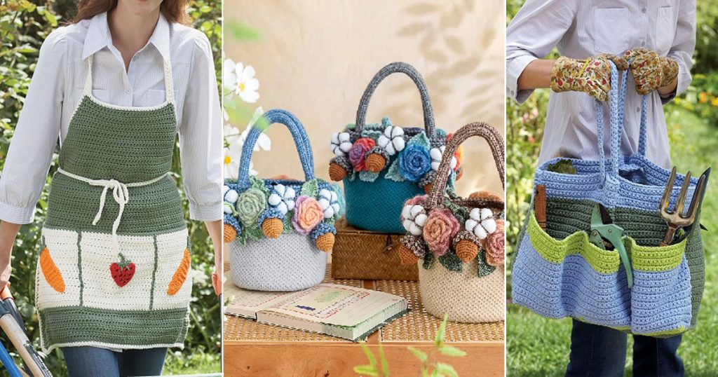 10 Crochet Garden Accessories Free Patterns - Crocht