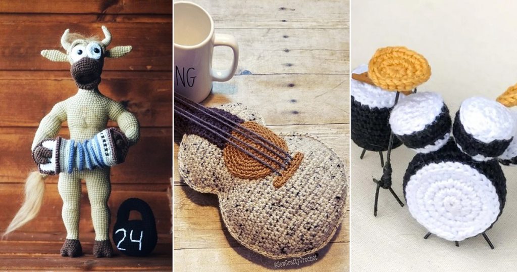13 Crochet Musical Instruments Free Patterns - Crocht