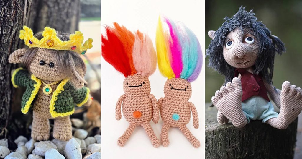 11 Troll Dolls Free Crochet Patterns - Crocht