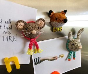 12 Crochet Fridge Magnets Free Patterns - Crocht