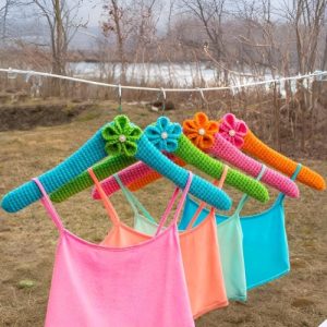 14 Crochet Clothes Hanger Cover Free Patterns - Crocht