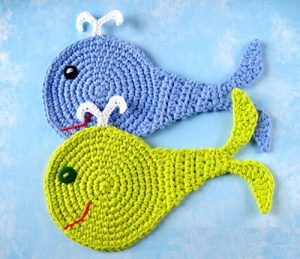 6 Sea Creature Coasters Free Crochet Patterns - Crocht