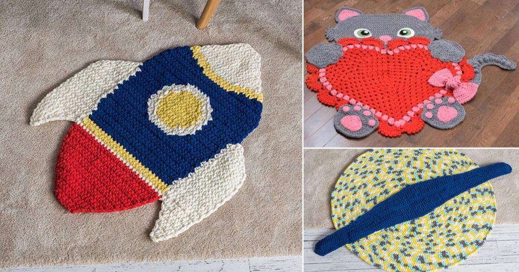 11 Unique Rug Free Crochet Patterns - Crocht