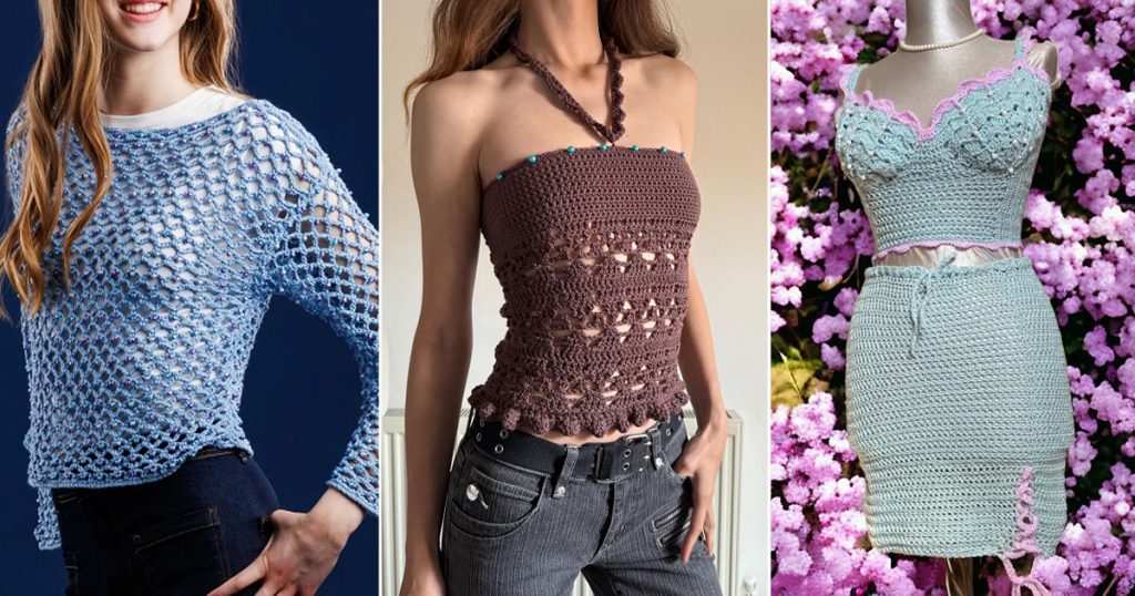 7 Crochet Beaded Top Free Patterns - Crocht