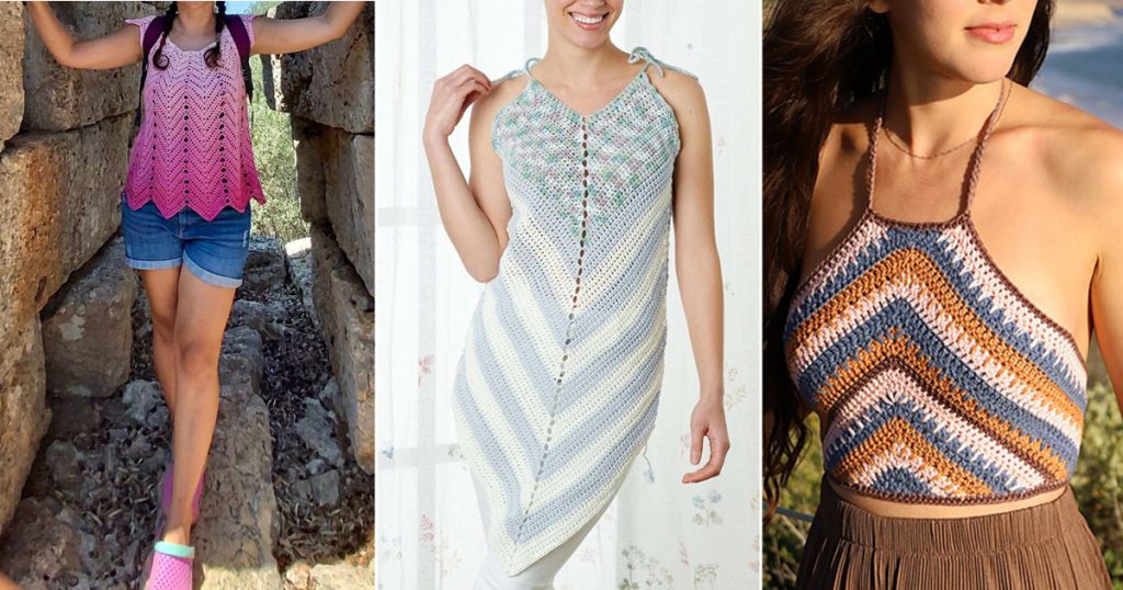 11 Crochet Chevron Top Free Patterns - Crocht