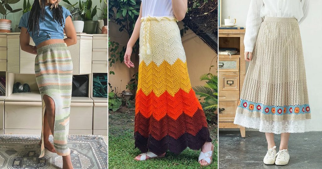 11 Crochet Maxi Skirt Free Patterns - Crocht