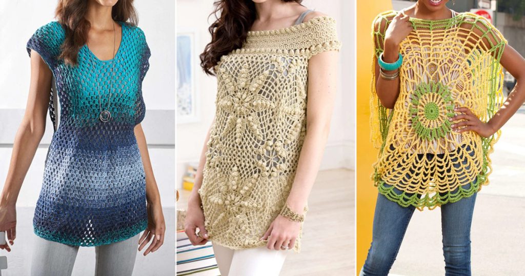10 Crochet Summer Tunic Free Patterns - Crocht