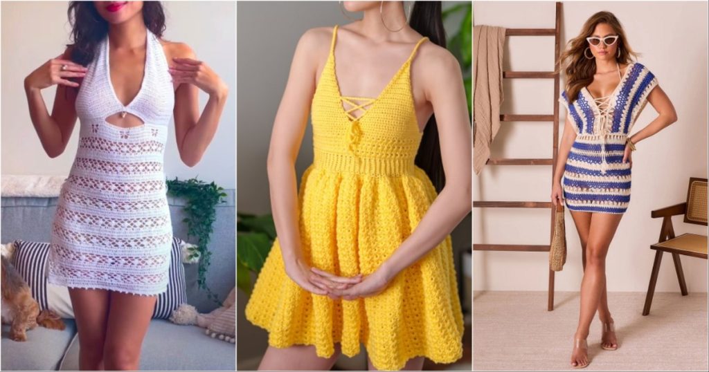 9 Crochet Lace-Up Dress Free Patterns - Crocht