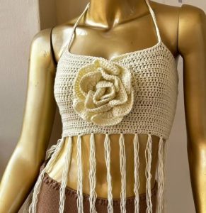 10 Crochet Floral Bralette Free Patterns - Crocht