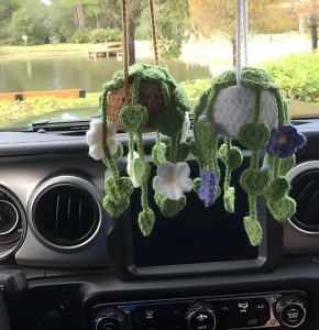 10 Crochet Unique Car Plant Hanger Free Patterns - Crocht