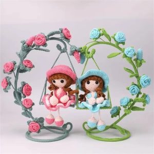 10 Crochet Flower Swing Free Patterns - Crocht