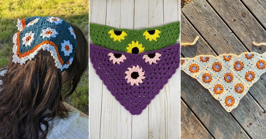 12 Crochet Bandana Free Patterns - Crocht