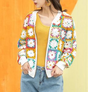 10 Crochet Daisy Cardigan Free Patterns - Crocht