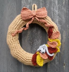 13 Crochet Fall Wreath Free Patterns - Crocht