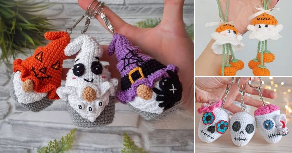 14 Crochet Halloween Keychain Free Patterns - Crocht