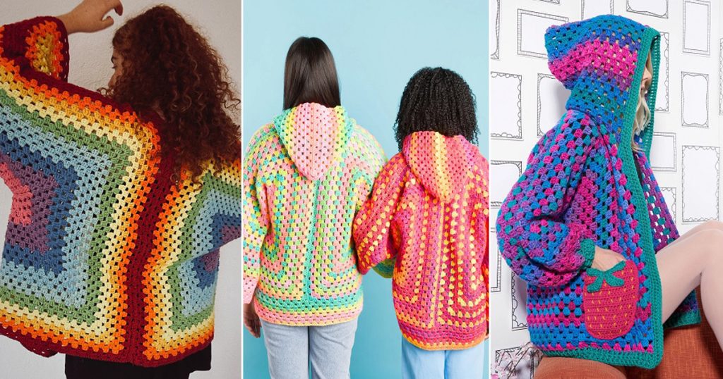 16 Crochet Hexagon Cardigan Free Patterns - Crocht