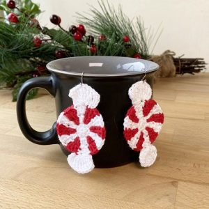 11 Crochet Christmas Earrings Free Patterns - Crocht