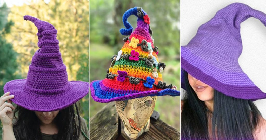 9 Crochet Slouchy Witch Hat Free Patterns - Crocht