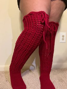 7 Crochet Thigh High Socks Free Patterns - Crocht