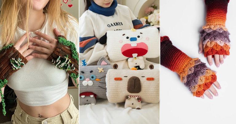 14 Crochet Desk Organizer Free Patterns - Crocht