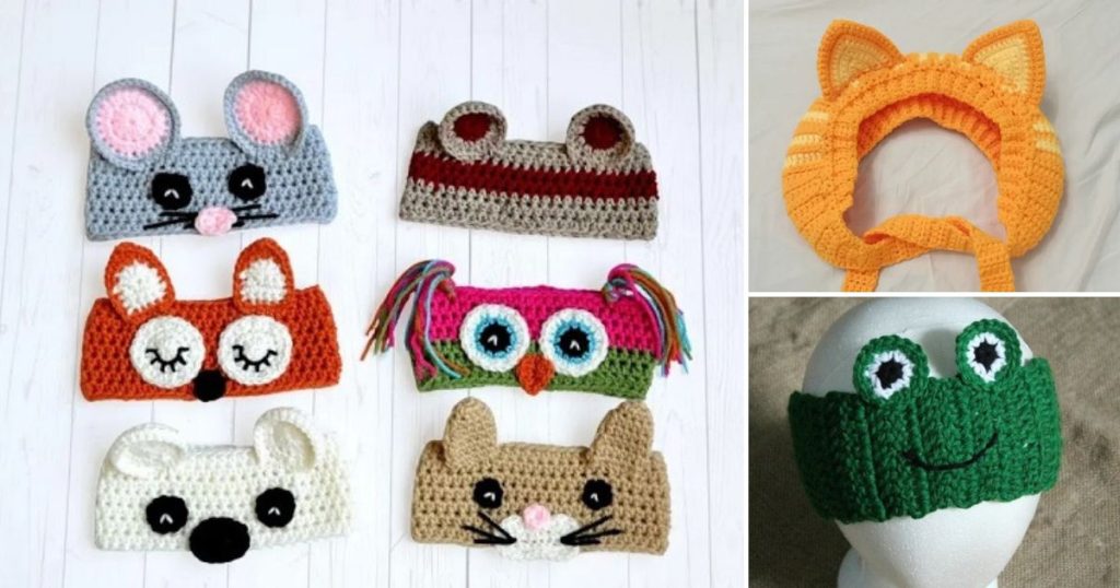 9 Crochet Animal Ear Warmer Free Patterns - Crocht